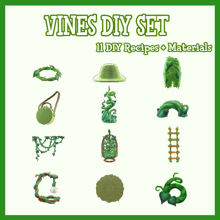 ACNH Vine DIY Recipes List (2.0 Update Furniture & Walls) – ACNHMALL