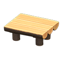 Log Dining Table Animal Crossing New Horizons | ACNH Critter - ACNHMALL