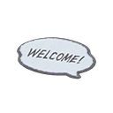 White Message Mat Animal Crossing New Horizons | ACNH Items - ACNHMALL