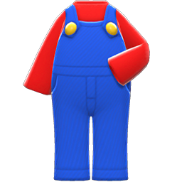 Mario Outfit Animal Crossing New Horizons | ACNH Items - ACNHMALL